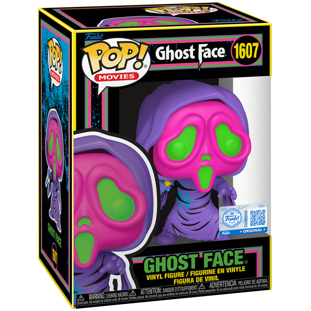 Scream Ghost Face #1607 Blacklight Special Edition Funko Pop