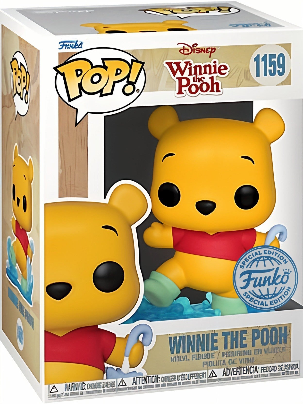 Winnie The Pooh In The Rain #1159 Special Edition Funko Pop!